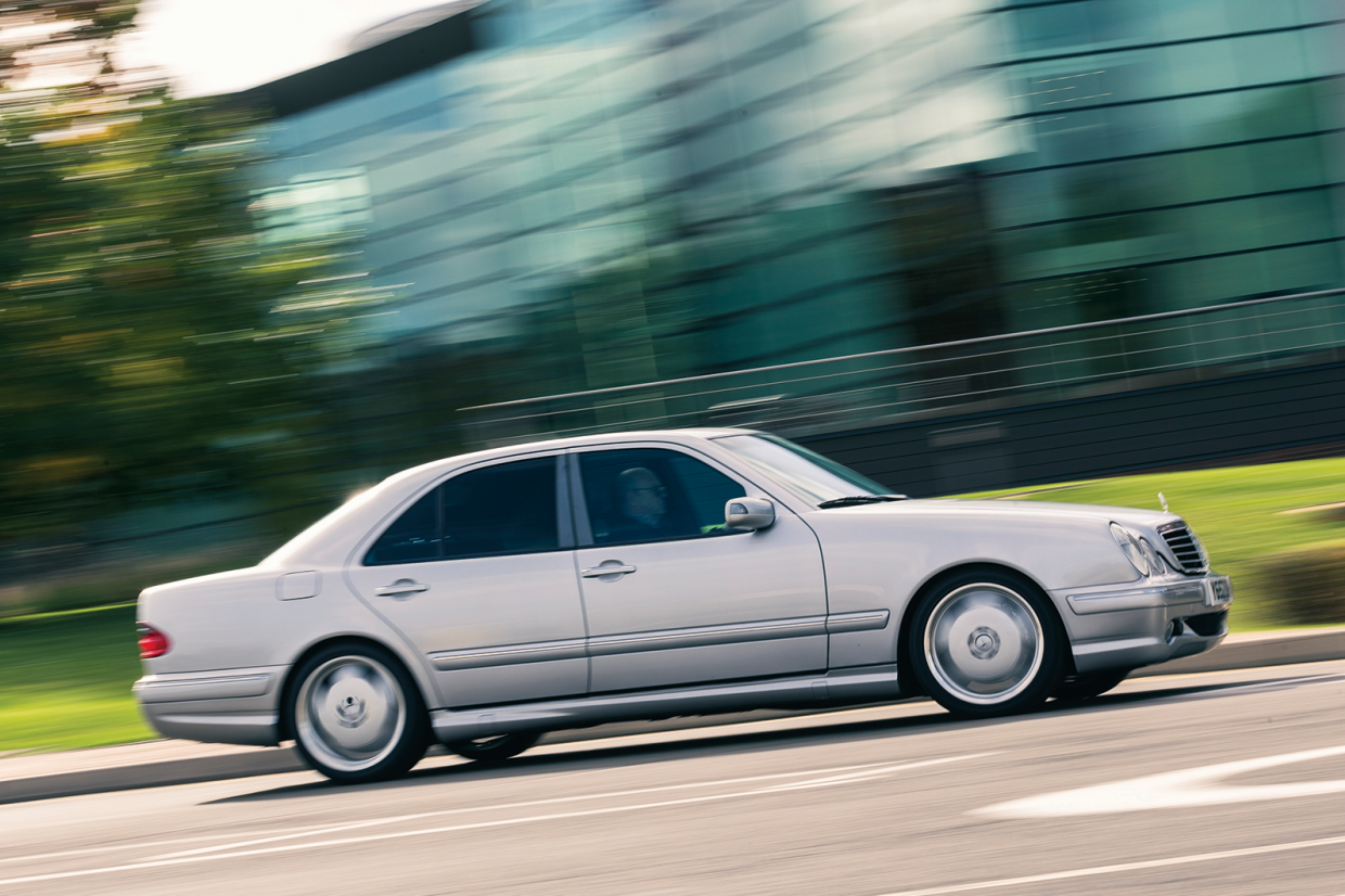 Supersaloon showdown: BMW M5 vs Jaguar S-type R vs Maserati Quattroporte vs Mercedes-Benz E55 ...